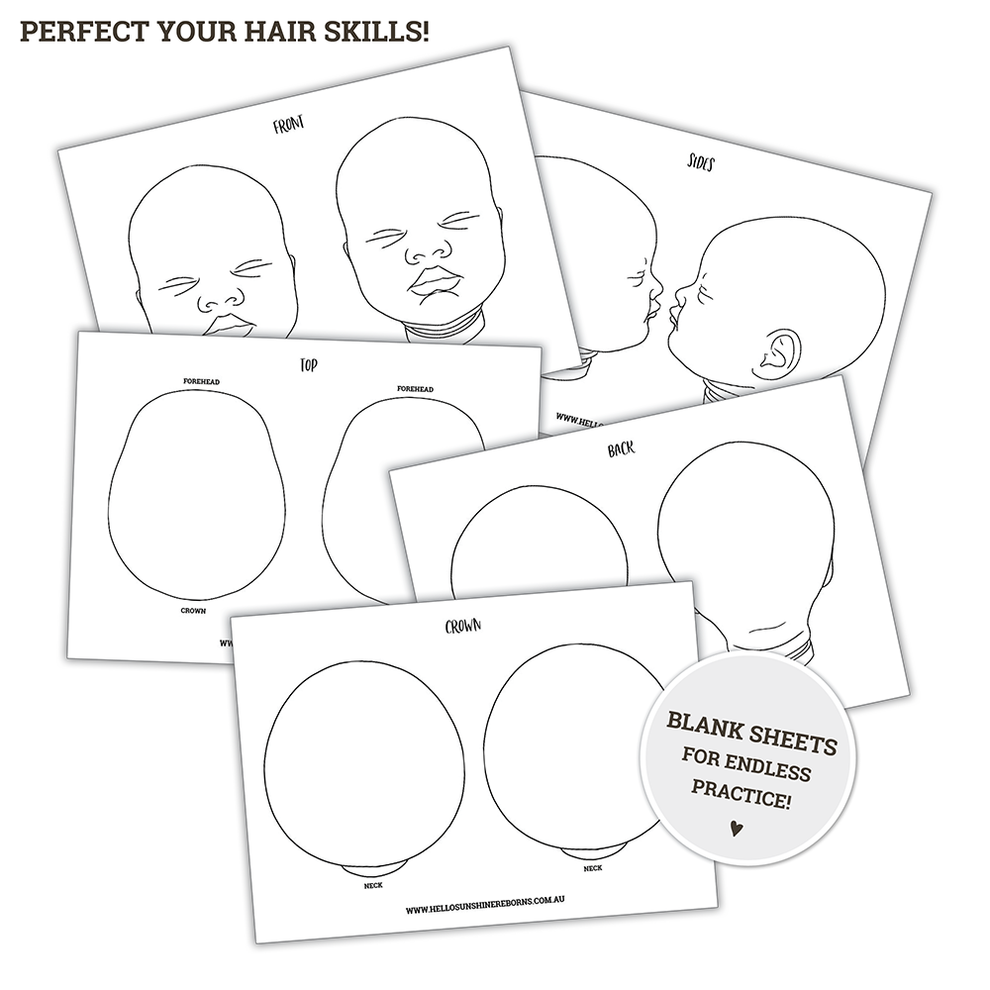 Hair Practice Printable – Hello Sunshine Reborns